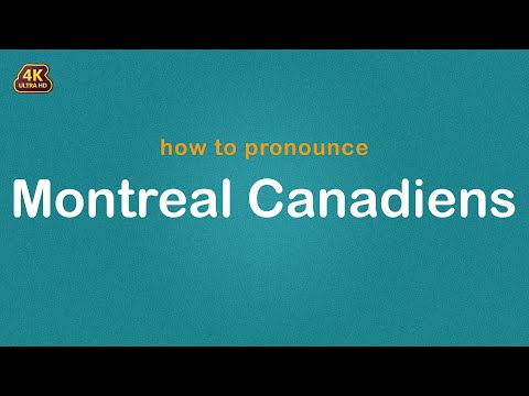 how to pronounce Montreal Canadiens 【NHL】