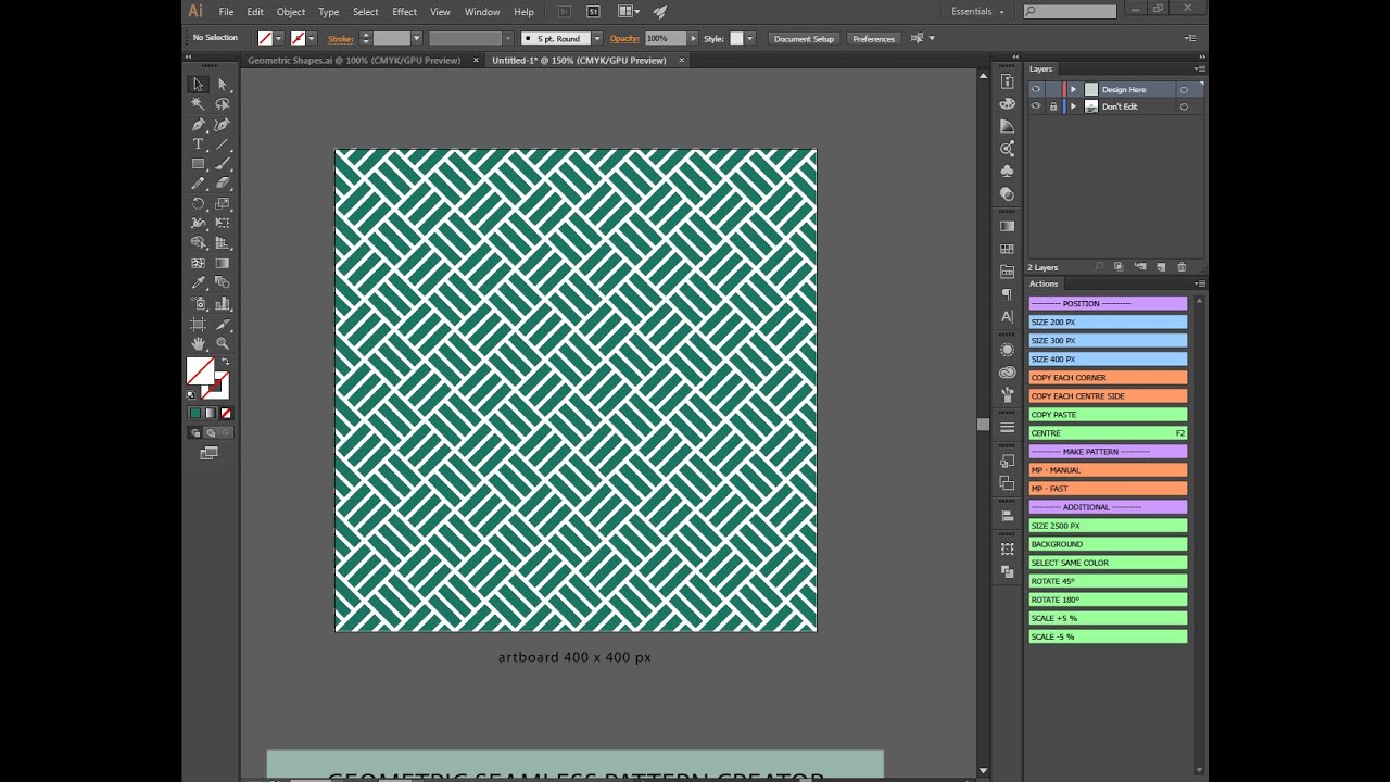 Make Webbing Geometric Pattern Use Geometric Seamless Pattern Creator | Adobe Illustrator Tutorial