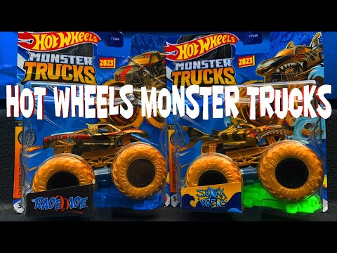 Race Ace Vs. Tiger Shark - HOT WHEELS MONSTER TRUCKS CHAMPION CRASHERS!!!