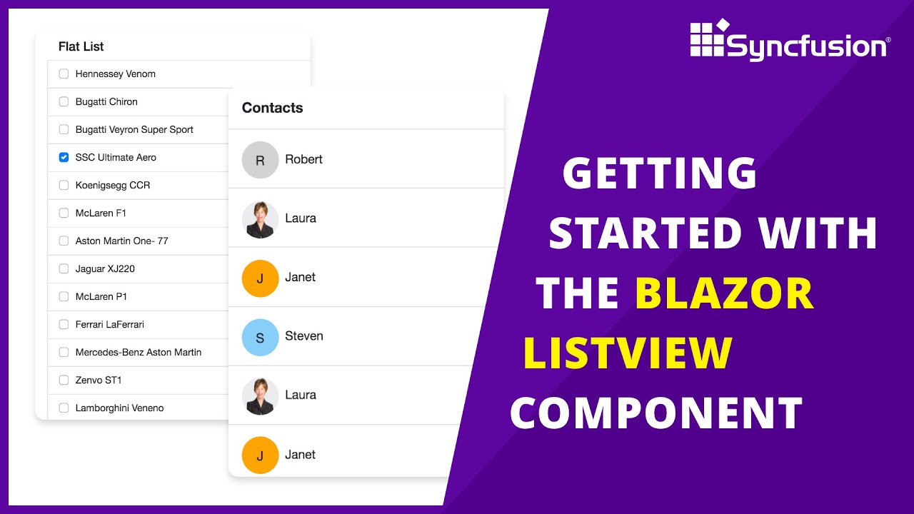 Getting Started with the Blazor ListView Component