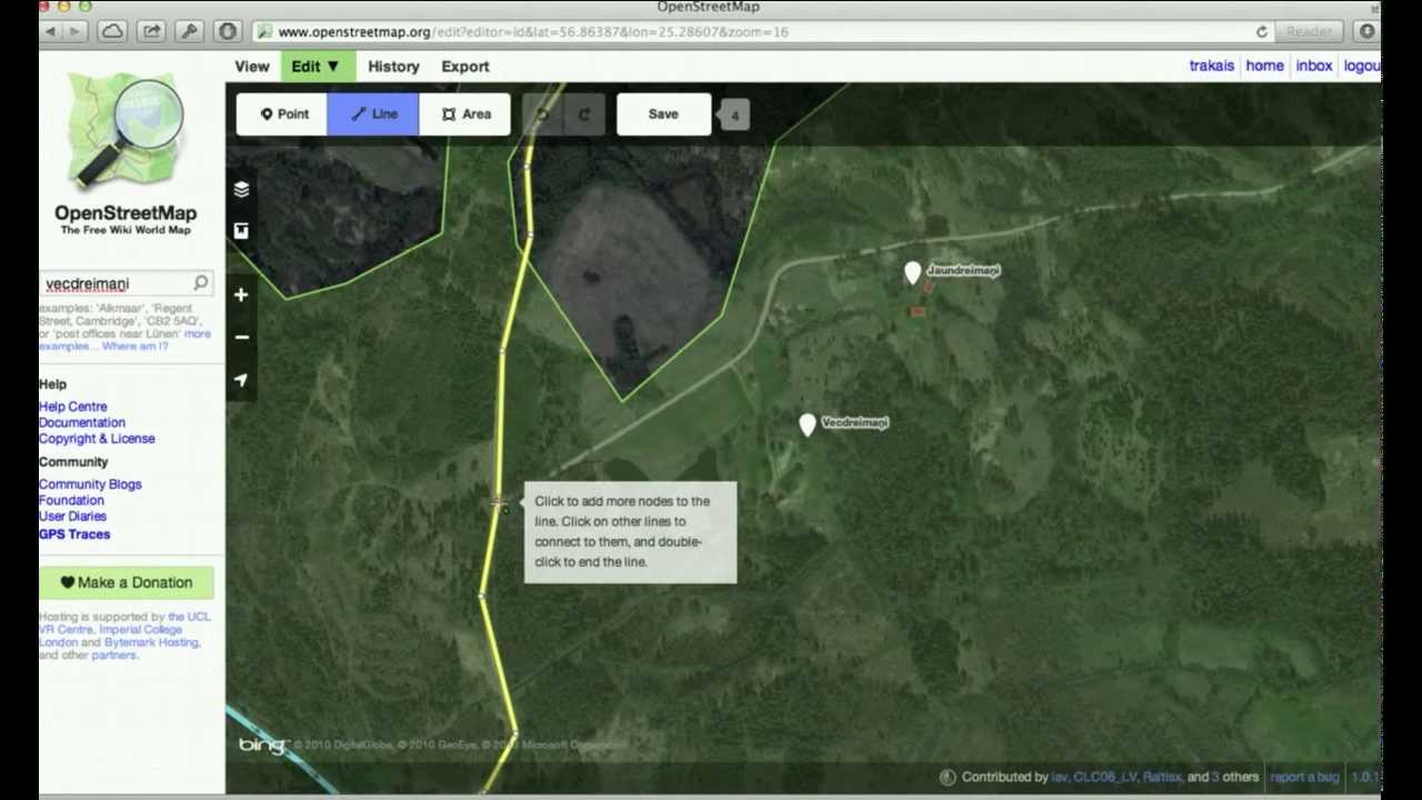 Editing Openstreetmap in iD