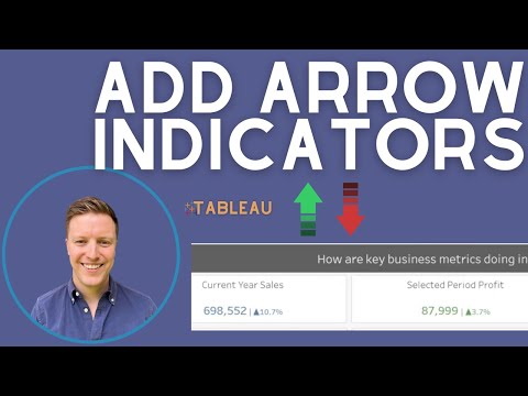 How to Add Arrow Indicators Before Values in Tableau (Quick Tip)