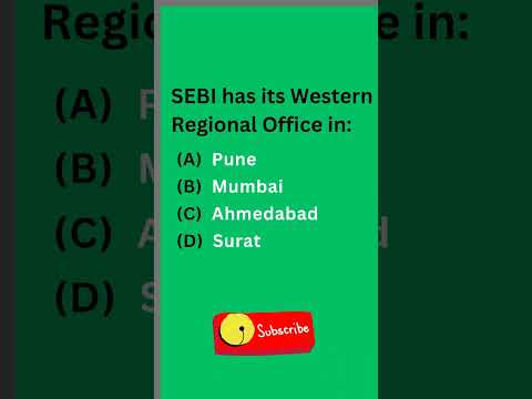 SEBI has its western regional office in: #mcqs #sebi #trending #shorts #economics #knowledge #viral