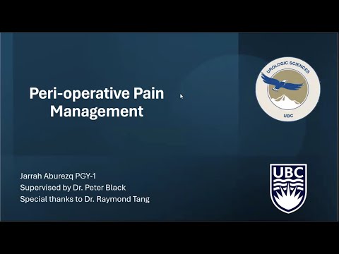 Peri-Operative Pain Management