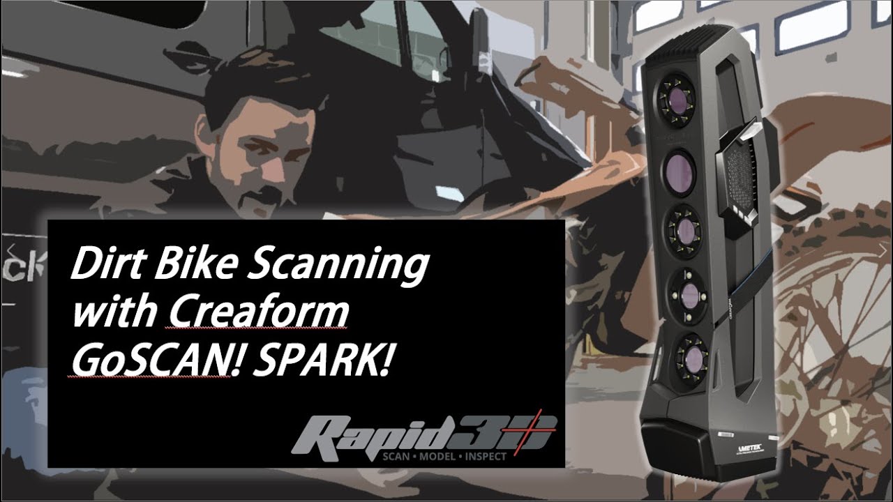 Dirt Bike Scanning with Creaform's Go!SCAN Spark