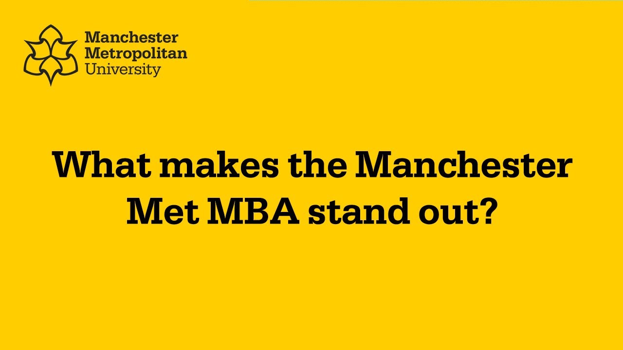MBA Master of Business Administration · Manchester Metropolitan University