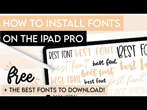 How to Install Fonts on the iPad Pro + BEST free fonts! 🎉