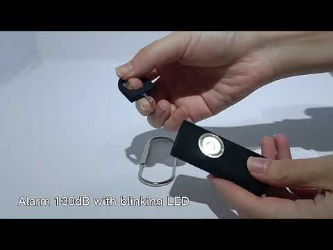 Self Defense Siren Safety Alarm for Women Keychain with 130dB SOS LED Light Personal Alarms
