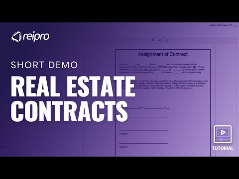 How To Create & Use REIPro's Real Estate Contracts For Your Deals | REIPro® Software
