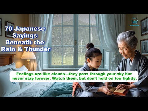 Japanese Sayings Beneath Rain and Thunder | Raindrop Sayings | episode 4
