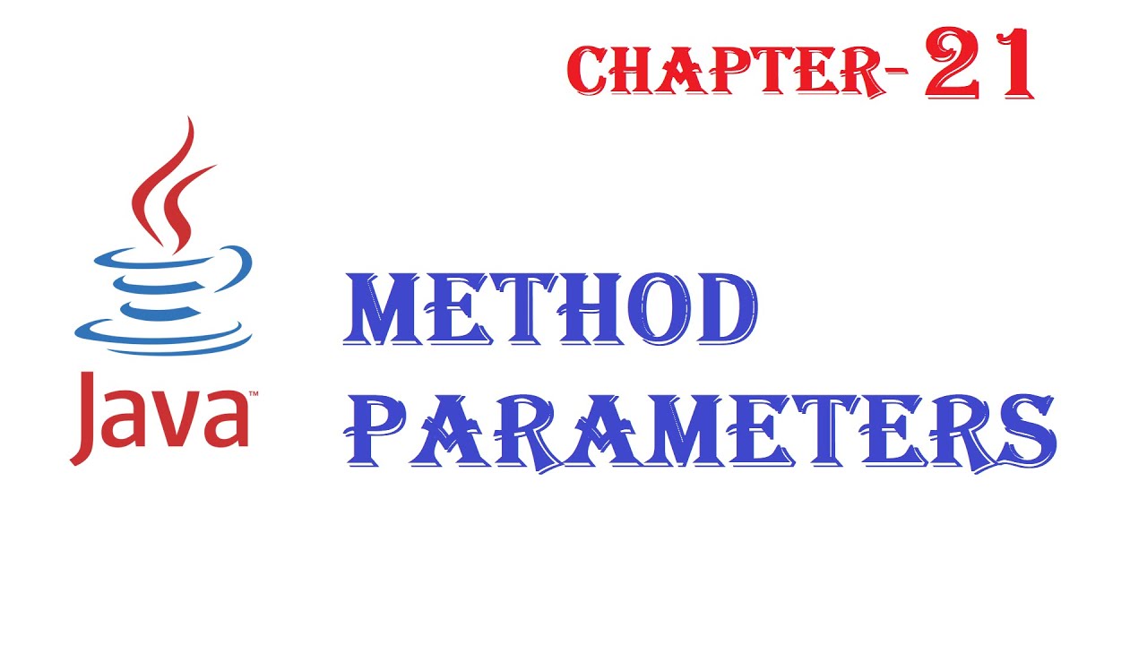 Method parameters in Java - Java tutorial - w3Schools - Chapter 21 - English