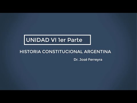 HISTORIA CONSTITUCIONAL ARGENTINA U6 1er Parte