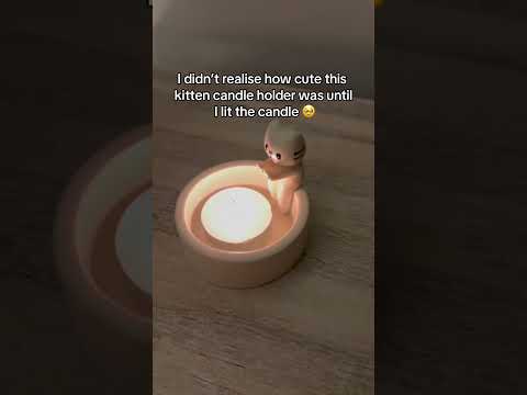 Didn't Know This Kitten Candle Holder Was THIS Cute 🥹🕯️