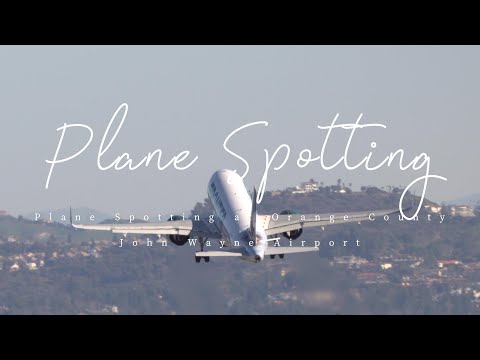 Plane Spotting at John Wayne Airport SNA Orange County CA #cropsensor #planespotting