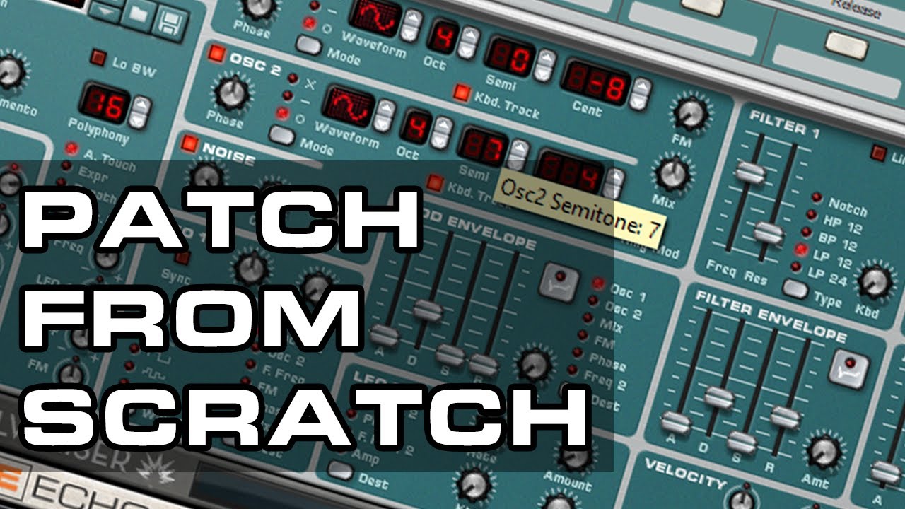 Patch from Scratch - Subtractor Polyphonic Synthesizer