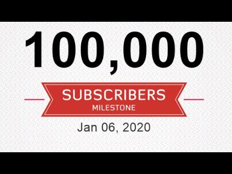 100,000 Subscribers, Thank you everyone and yes there will be a giveaway