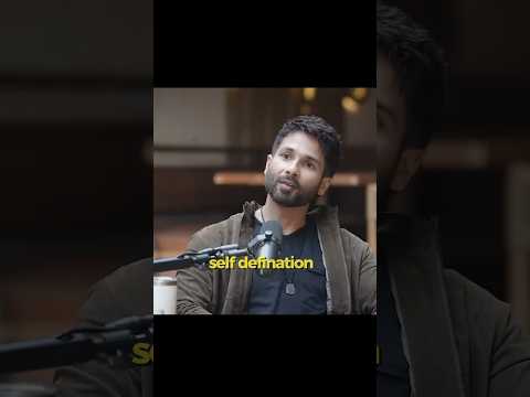 How did shahid kapoor define himself #shorts #shahidkapoor #bollywood