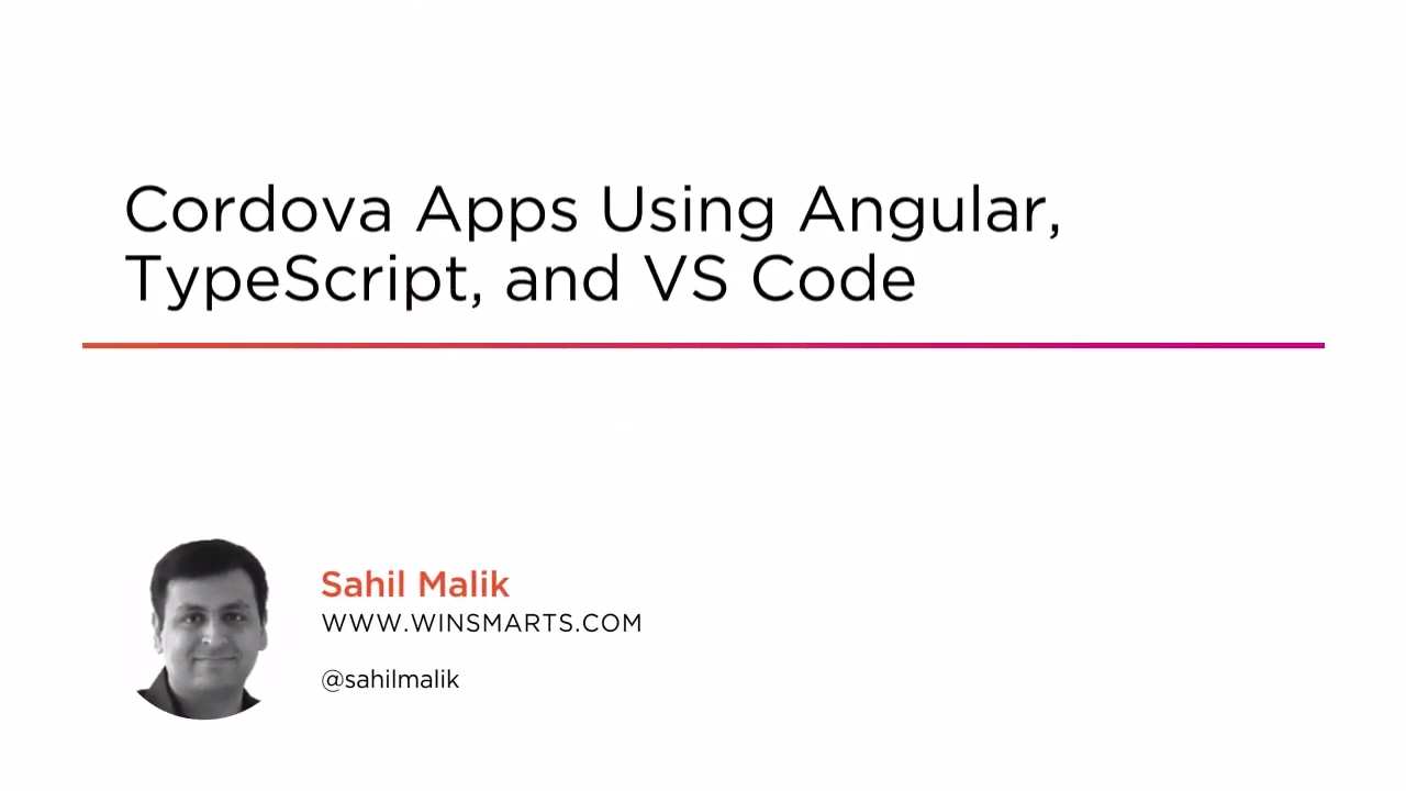 Course Preview: Cordova Apps Using Angular, Typescript, and VSCode