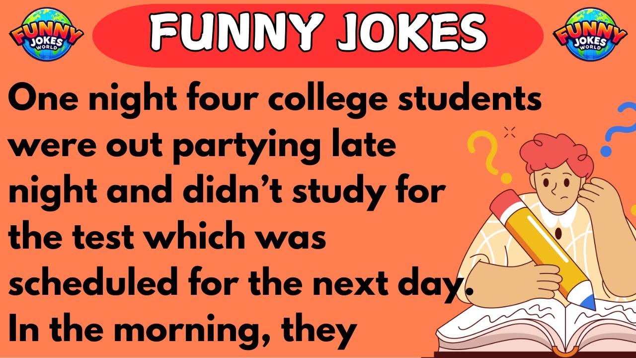 FUNNY JOKES | 4 Students Lied to Skip a Test—But Their Professor’s Revenge Was Genius! 😂📚
