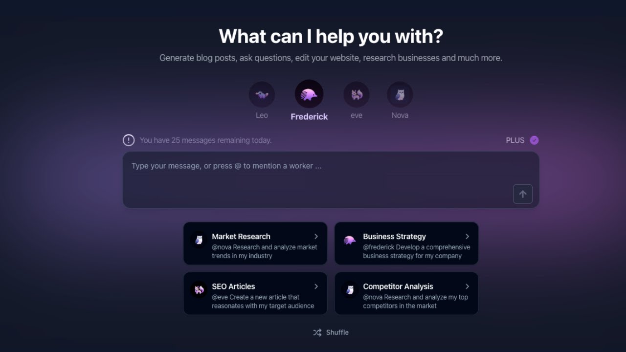 Frederick AI : AI coworkers for your startup
