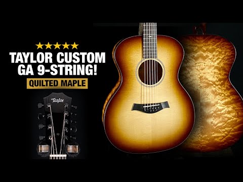 Taylor MV Custom AA Quilted Maple 9-String ...SOLD... | Reverb
