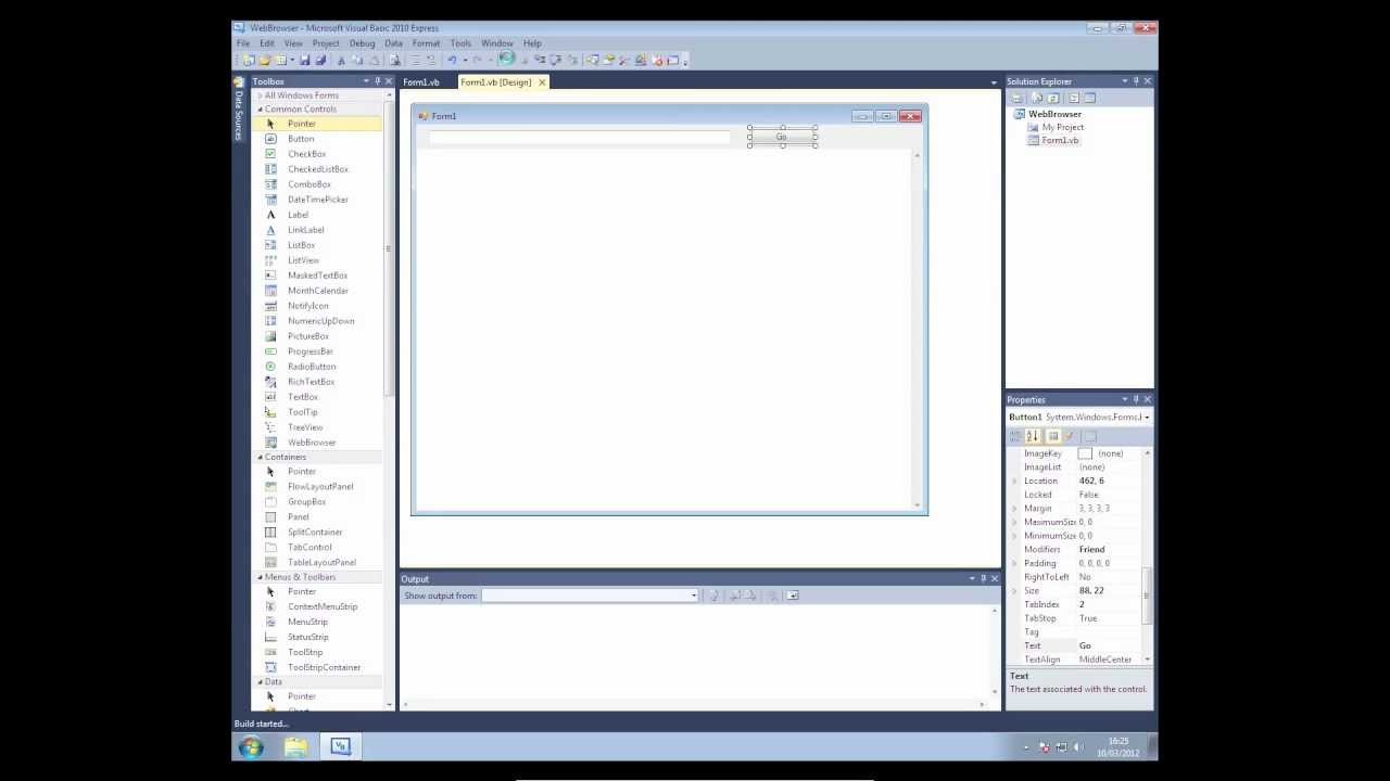 Simple Web Browser in VB