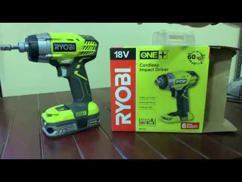 Unboxing the Ryobi Cordless Impact Driver