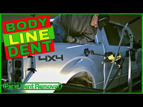 Body Line Dent Removal in a Ford F-150 Truck Box | Excel Dent Removal ...