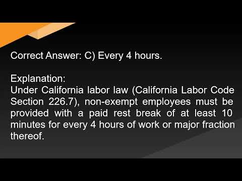 HRCI Human Resource Certification Institute PHRca California Exam Free Practice Questions