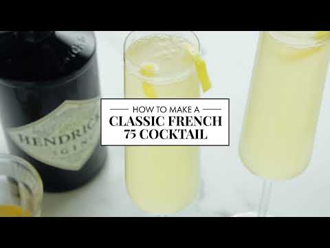 Classic French 75 Cocktail