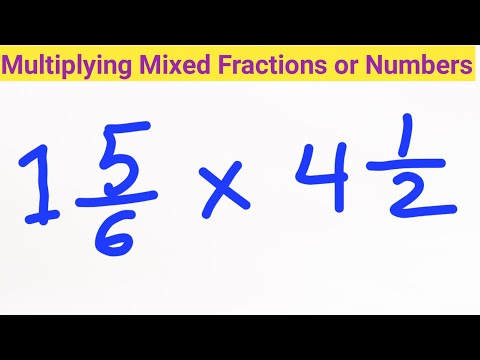 How to Multiply Mixed Fractions|| Multiplying Mixed Fractions or Numbers Fast