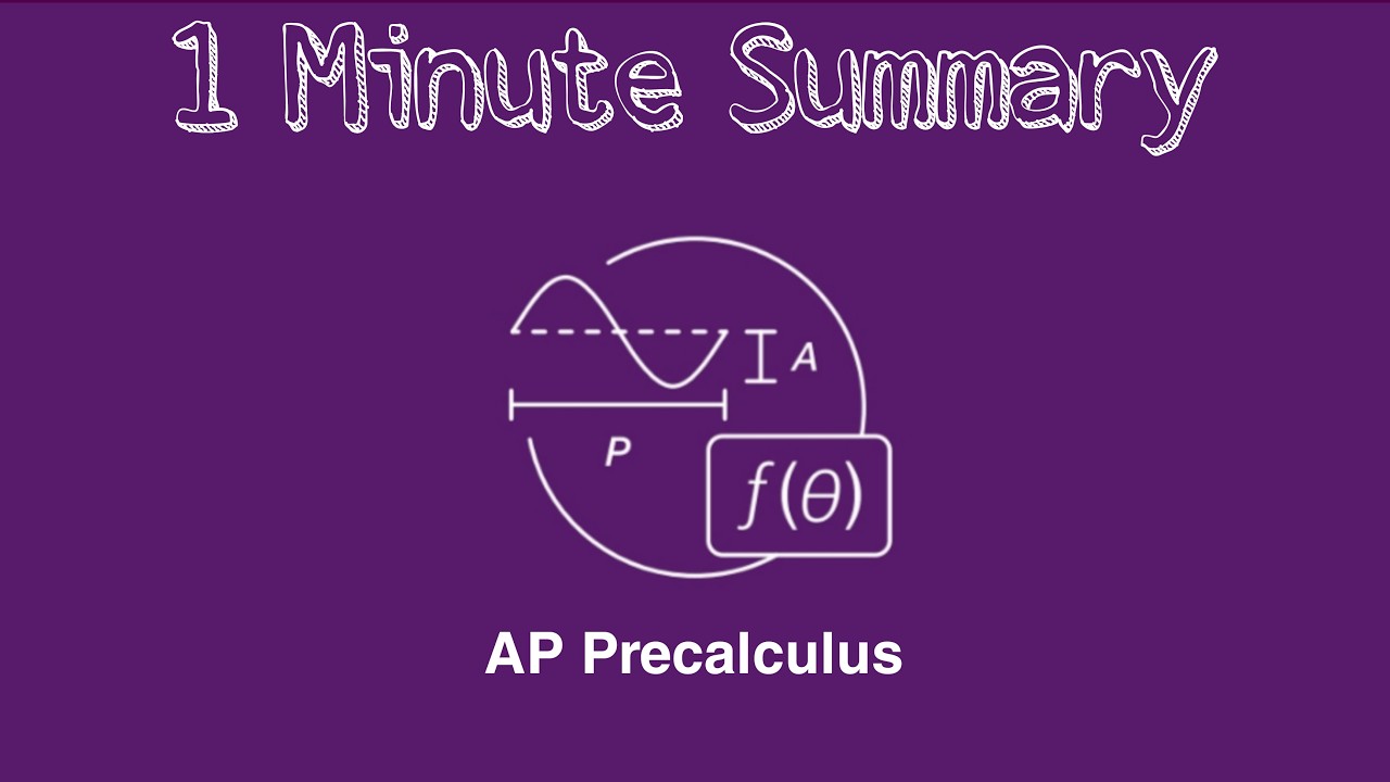 AP Precalculus Summarized in UNDER 1 Minute