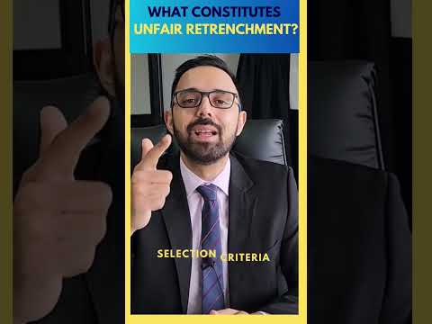 What is Unfair Retrenchment in South Africa? #retrenchment #labourlawyer #employmentlaw