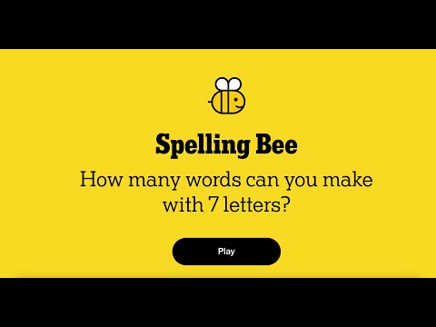 Spelling Bee Quick to Pangram !