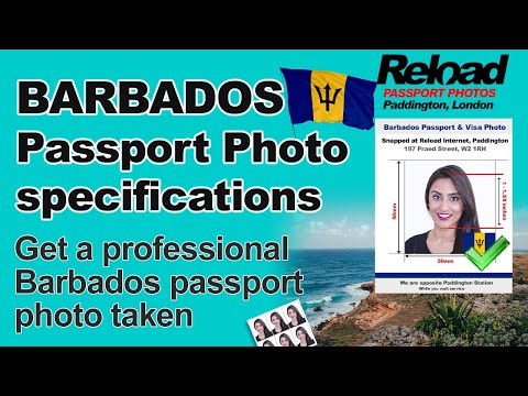 Get your Barbados Passport Photo or Visa Photo snapped in Paddington, London