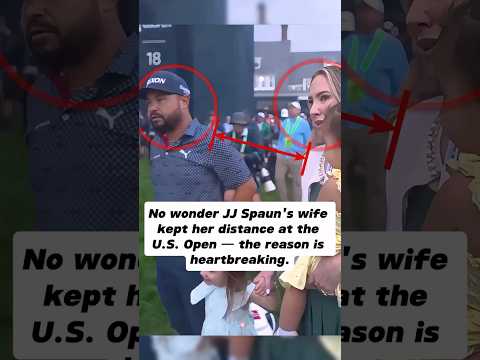 No wonder JJ Spaun’s wife kept her distance at the U.S. Open#shorts #celebrity #shortvideo #sports