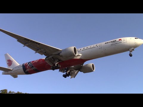 Air China (50 Years China-France livery) Boeing 777-300ER [B-2047] landing at Los Angeles (LAX/KLAX)