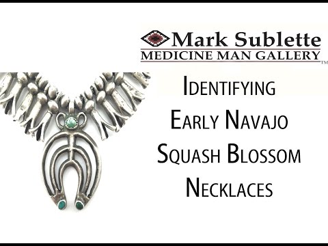 Native American Indian Jewelry: How to Identify Antique Navajo Squash Blossom Necklaces