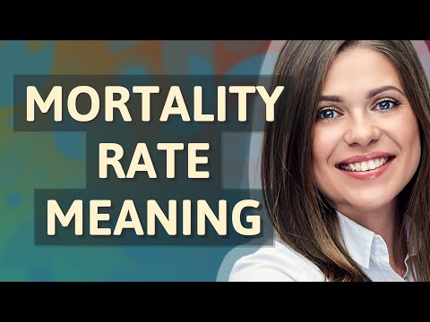 Mortality rate | meaning of Mortality rate