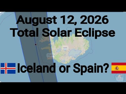 Total solar eclipse August 12, 2026. Cloud cover comparison August 2024 ICELAND ๐ฎ๐ธ and SPAIN๐ช๐ธ