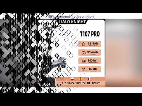 Latest Products You Must Know! Halo Knight T107Pro 3000W 95KM/H Fast Speed Dual Motor Electric S