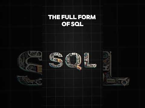 Full Form of SQL in 5 Seconds #coding #sql #fullform #tech