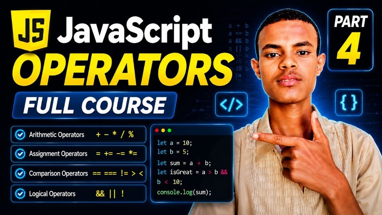 JavaScript Operators Explained for Beginners | Full Tutorial
