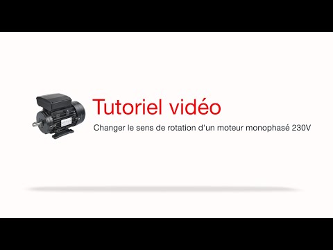 Comment inverser le sens de rotation d'un moteur monophasé 230V ? - Tutoriel EM Distribution