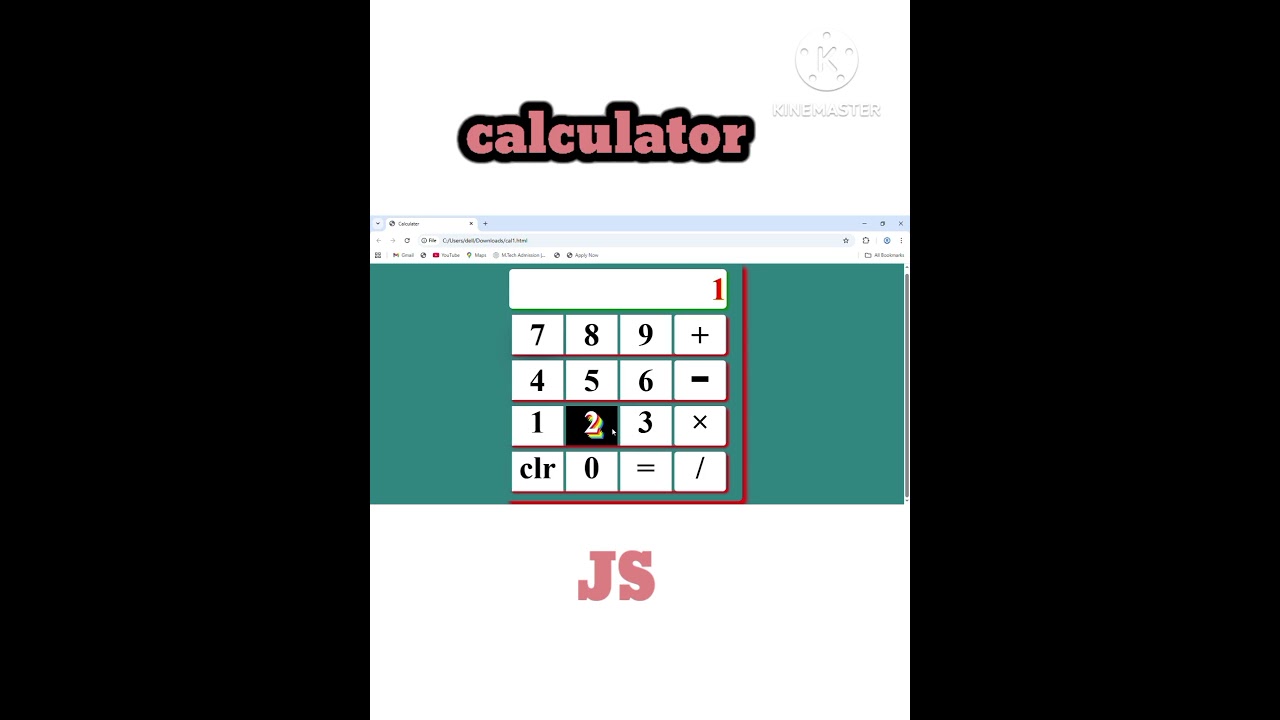 calculator JavaScript #coding#shorts #trending #html #css #tutorial #short #computer #javascript