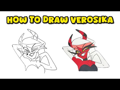 How to Draw Verosika Mayday from Helluva Boss (Hazbin Hotel) with Markers