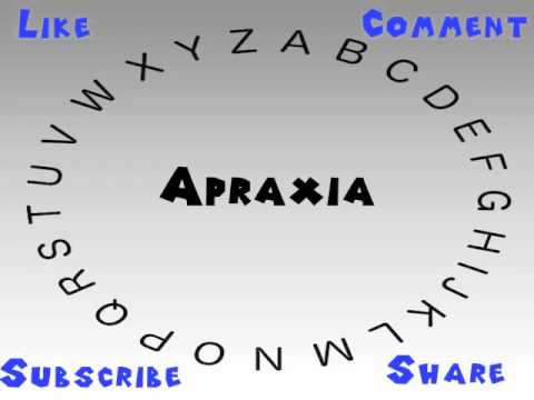 How to Say or Pronounce Apraxia