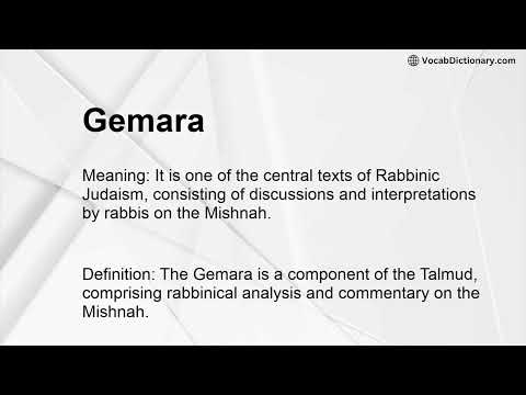 Gemara Meaning