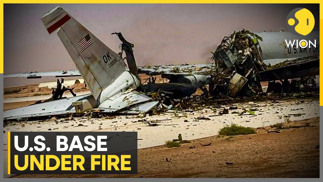US-Iran War: US AWACS Hit, 3rd Strike on Saudi Prince Sultan Air Base | WION