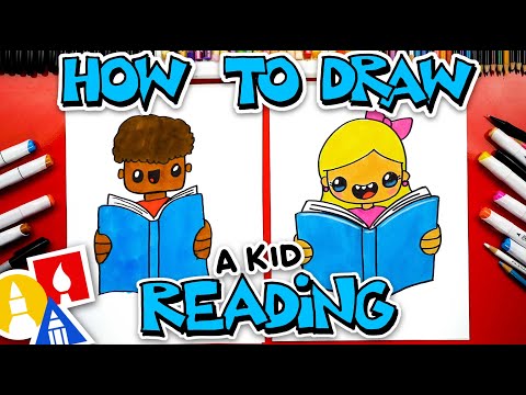 How To Draw A Kid Reading A Book